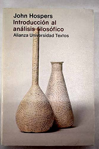 Amazon.com: Introducción al análisis filosófico: 9788420680552: John ...