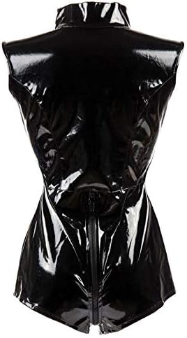 MeButy Women's Baby Dolls Chemises Negligees Latex PVC Bodysuit Cat ...