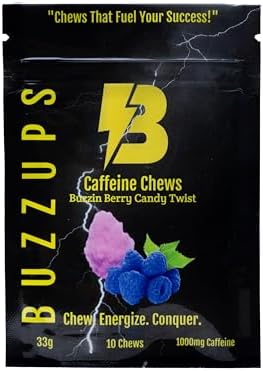 Amazon.com: BuzzUps Caffeine Gummies – 100mg Caffeine per Gummy, Buzzin ...