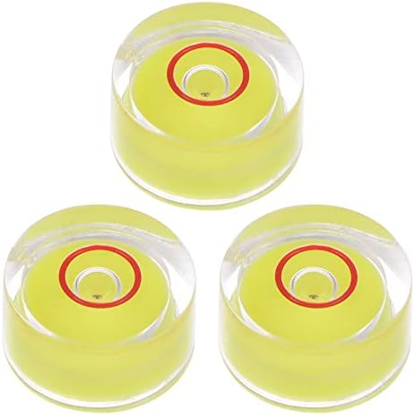 HARFINGTON 3pcs Round Bubble Level 12x6mm Mini Circular Bullseye Spirit ...