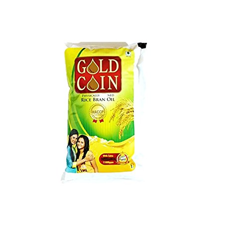 Goldcoin Rice Bran Physically Refined Oil-1 Litre : Amazon.in: Grocery ...