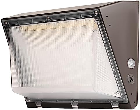 100W LED Wall Pack Light Fixture with Dusk to Dawn, 5000K Daylight ...