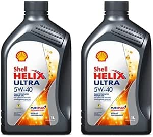 Shell Helix Ultra l 5W-40 (1Liter) (Pack of 2) : Buy Online at Best ...
