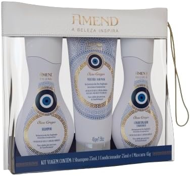 Kit Amend Millenar Oléos Gregos Shampoo 75ml + Condicionador 75ml + Mácara 45g + Necessarie ...
