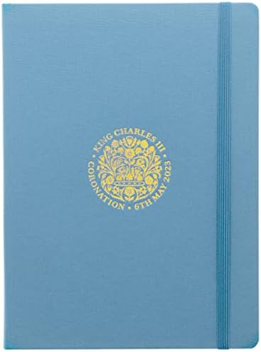 Letts of London King Charles Coronation Notebook Blue : Amazon.co.uk ...