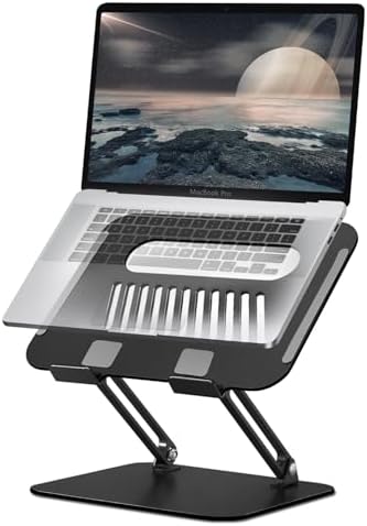 Amazon.com: Fccabin Well-Built Adjustable Folding Laptop Stand, Metal ...