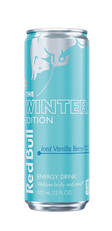 Red Bull Winter Edition, Iced Vanilla Berry Energy Drink, 12 Fl Oz