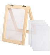 Amazon.com: Aoibrloy Paper Making Screen 5 x 7 Inch Wooden Paper Making ...
