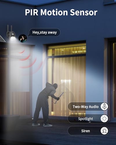 Snapklik.com : SEHMUA Solar Security Cameras Wireless Outdoor, 2K 360 ...