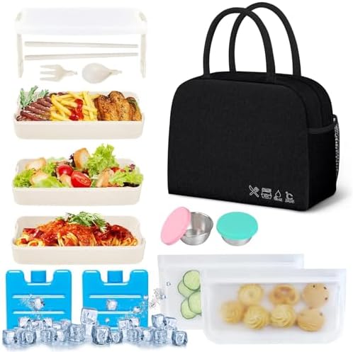 Amazon.com: DearHomie Bento Box Upgrade Japanese Lunch Box Kit,3 Layer ...