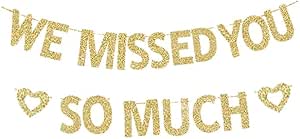 Amazon.com: We Missed You So Much Banner, Welcome Back/Family Party/Deployment Returning from ...
