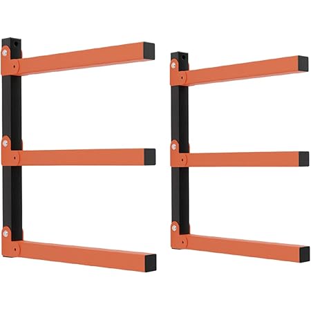 Amazon.com: Wallmaster Lumber Storage Metal Rack, Lumber Organizer Wall ...