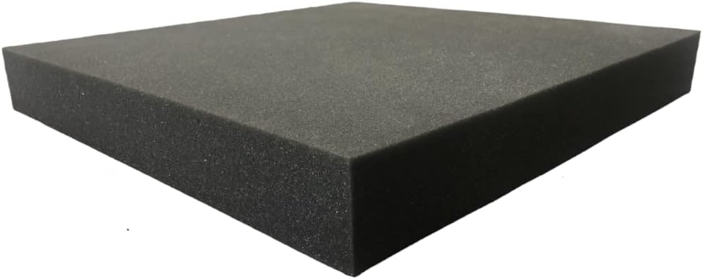 Amazon.com: Polyurethane Foam 2 x 16x 16 Charcoal Foam High Density ...