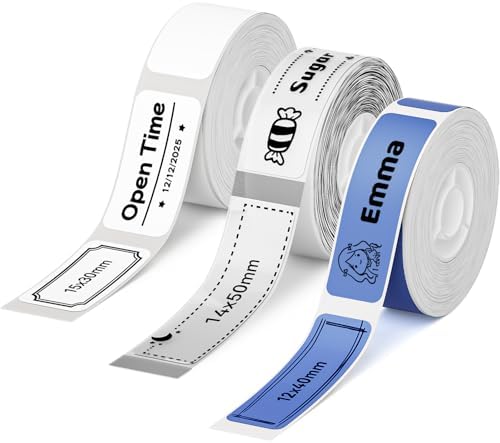 Amazon.com : NIIMBOT 3 Roll Set Labels for D110/D11/D101 Label Maker ...