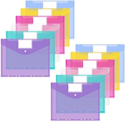 Classycoo Dokumententasche A4,12 Stück Dokumentenmappe A4 Transparent ...