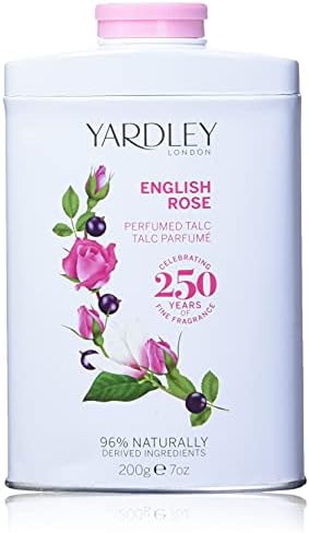 Amazon.com : Yardley London Scented Talc Powder, English Rose Scent, 7 ...