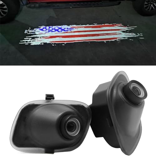 Amazon.com: HzdaDeve 2PCS Side Rearview Mirror Welcome Light Star ...