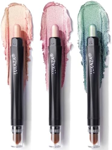 Amazon.com : LUXAZA 3PCS Cream Eyeshadow Stick,Pro Longwear Eyeshadow ...