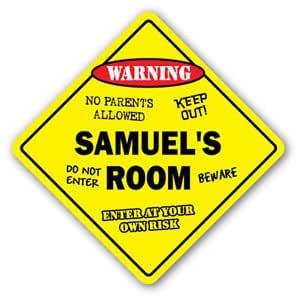 Amazon.com: SAMUEL'S ROOM Sticker Sign kids bedroom decor door children ...