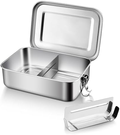 Amazon.com - Umigy 1 Pcs Stainless Steel Bento Box Metal Lunch Box Food ...
