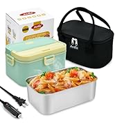 Amazon.com: Aotto Electric Lunch Box, 12V 24V 110V 3 in 1 Portable Food ...