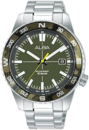 Buy Alba Stainless Steel Men Active Quartz Analogue Watch As9Q17X1 ...