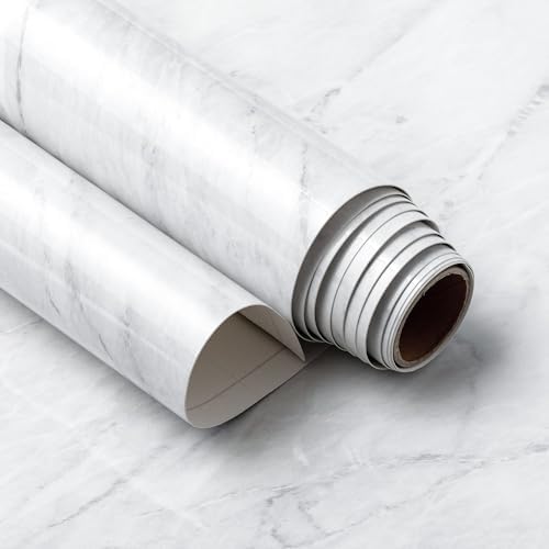 Amazon.com: Very Berry Sticker Marble Contact Paper (White, 15.7" x 78 ...