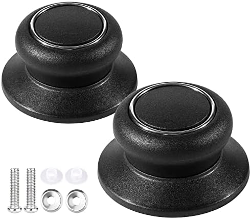 Pot Lid Top Replacement Knob 2 Pack - Silicone Glass Saucepan Casserole ...