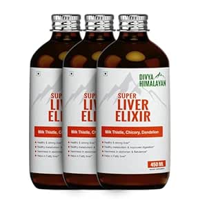 Divya Himalayan Super Liver Elixir Enriched With Milk Thistle, Chicory,Dandelion for Strong ...