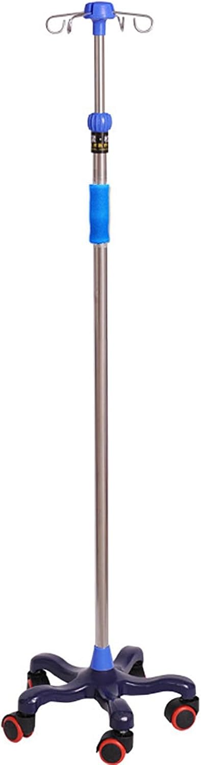 Amazon.com: IV Pole with Tray — Ergonomic IV Pole with Wheels — Medical ...