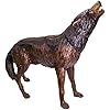 Amazon.com : Design Toscano The Howl of the Wild Wolf Cast Bronze ...