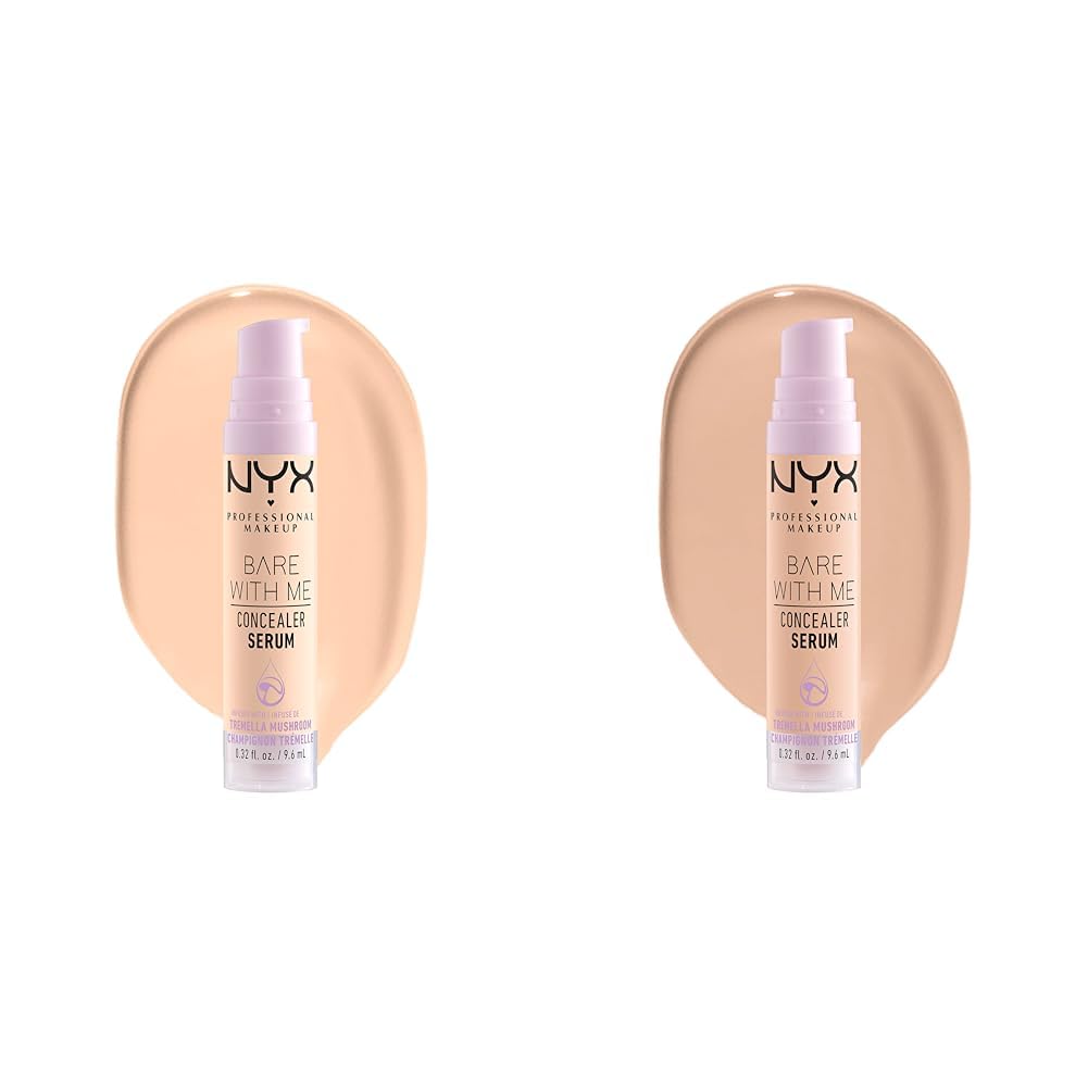 Amazon.com : NYX PROFESSIONAL MAKEUP Bare With Me Concealer Serum Bundle - Fair & Vanilla Shades ...