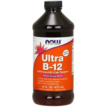 Amazon.com: NOW Foods - Ultra B-12 Liquid Cellular Energy Boost 5000 ...