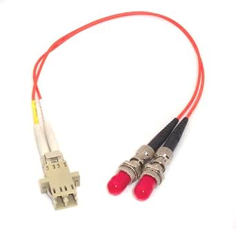 Glasfaser-Adapterkabel LC (weiblich) auf ST (weiblich), Multimode, 62,5 ...