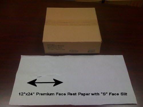 Amazon.com: Chiropractic Face Paper Sheets with Slit, 12" x 24”, White ...