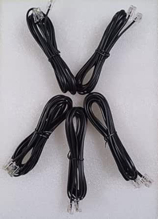 RJ11 Line Cord 3 meter (pack of 5) : Amazon.in: Electronics