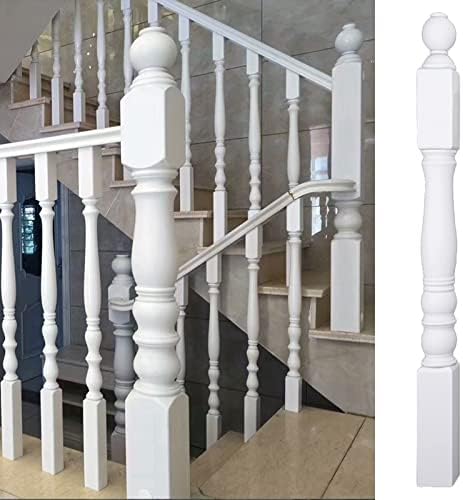 Amazon.com: Stair Deck Railing Wood Post - 47.2"/51.2" Large Wooden DIY ...