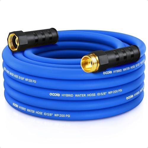 Amazon.com : Heavy Duty Garden Hose 25 ft, Non-Expanding Flexible Water ...