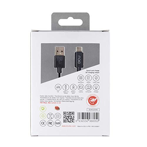USB Type C to USB Wavy Cable 1.5m DCU – BigaMart