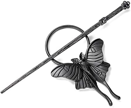 Amazon.com : 2 PCS Actias luna Moth Hair Clips Vintage Metal Hair ...