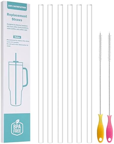 WK ieason Replacement Plastic Straws Reusable Drinking Starws ...