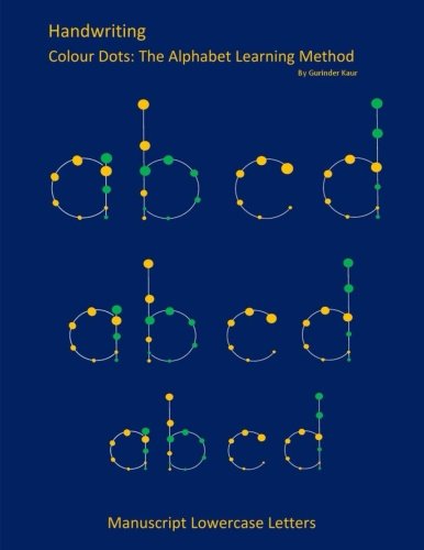 Handwriting: Manuscript Lowercase Letters: Colour Dots: The Alphabet ...
