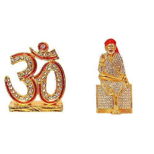 Buy 9facts Lord Shiva Symbol OM Sign Idol and Lord Sai Baba/Shirdi Shri ...