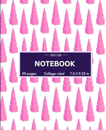Amazon.com: Montessori Notebook: Pink tower illustration perfect for ...