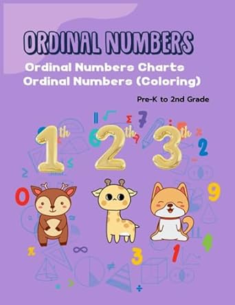 Ordinal Numbers Ordinal Numbers Charts (Coloring) Pre-K to 2nd Grade ...