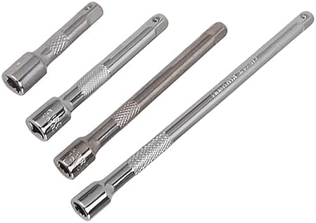 Amazon | ソケットエクステンションバー 延長棒セット ドライブソケットエクステンションバー 長いシャフト 4サイズ 50mm 75mm 100mm 150mm ラチェット改善 ...