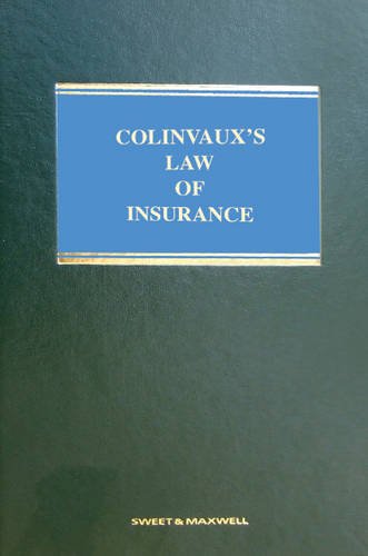 Amazon | Colinvaux's Law of Insurance (Mainwork) | Merkin, Professor ...