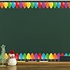 Amazon.com: Whaline 32.8ft Christmas Light Bulletin Board Borders ...