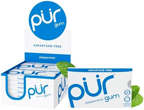Amazon.com : PUR Gum | Aspartame Free Chewing Gum | 100% Xylitol ...