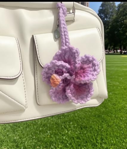 Amazon.com: Hibiscus Flower Car Hanging Ornament,Crochet Hawaiian ...